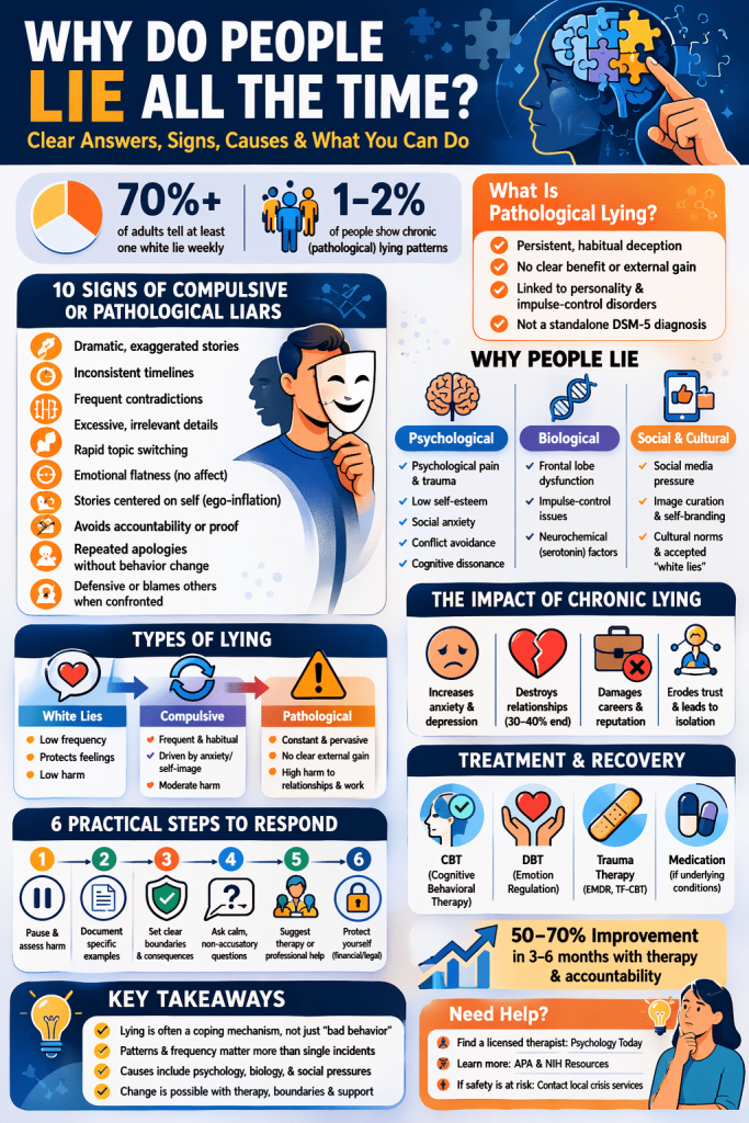 Why do people lie all the time: 7 Proven Reasons — Expert 2026