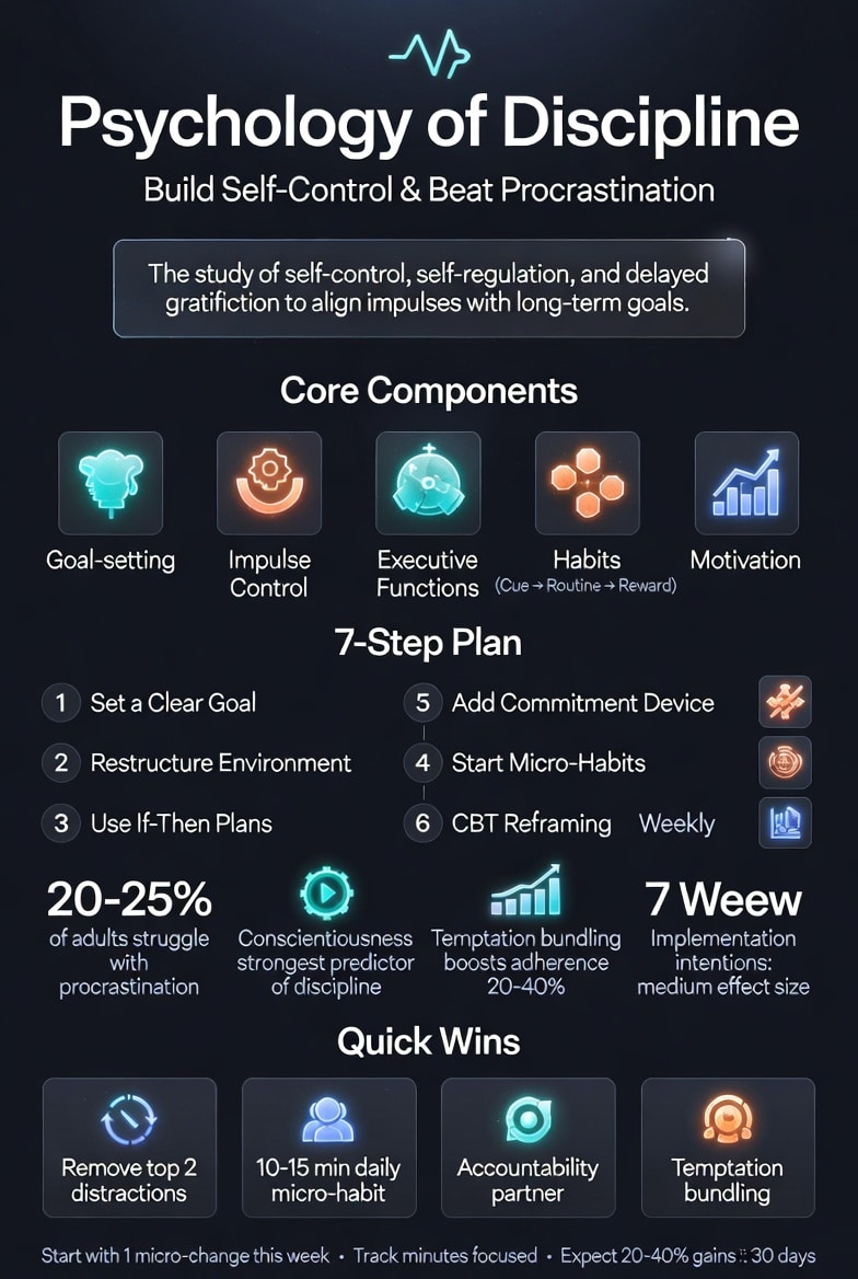 Psychology of Discipline: 9 Proven Strategies for Self-Control